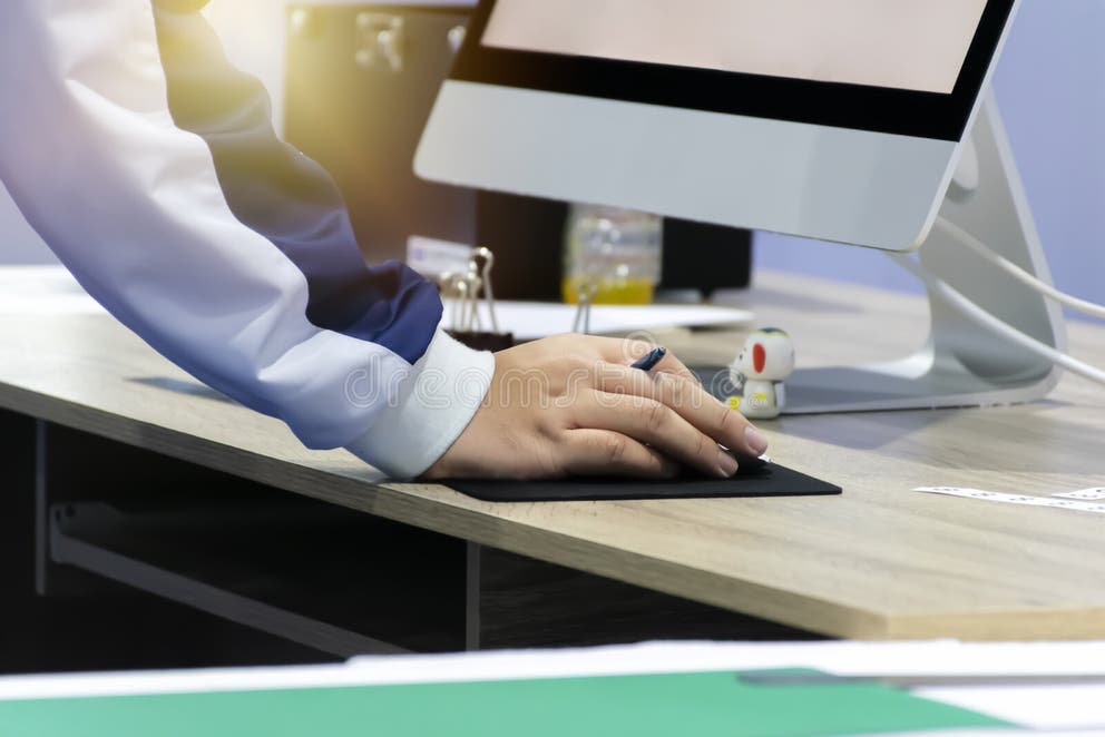 Engineers Checked with Detailed Documentation Work Using a Computer ...