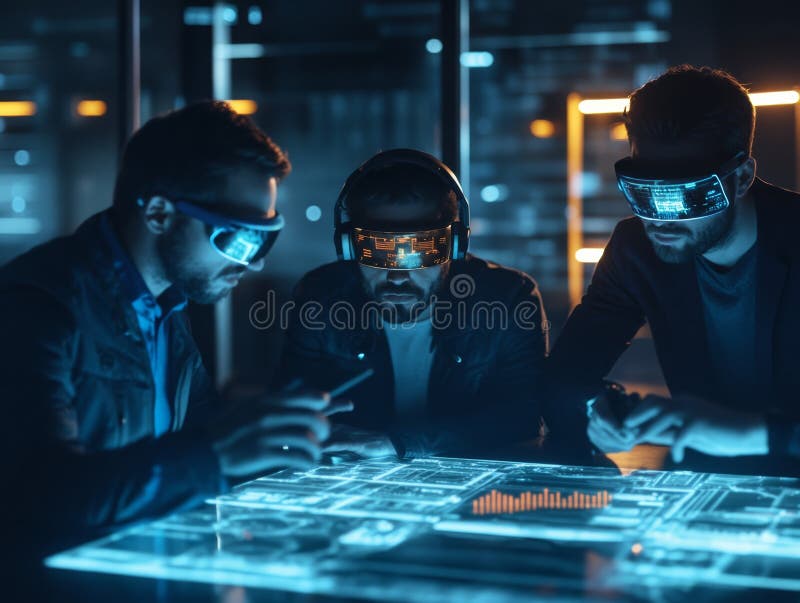 Engineers Collaborate on Smart City Infrastructure Using Advanced AR ...