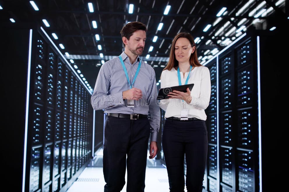 Engineers Configuring AI Technology Stock Image - Image of business ...