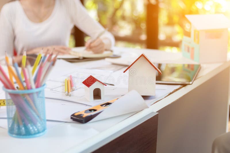 Engineers and Designers are Discussing the Layout of the House and the ...