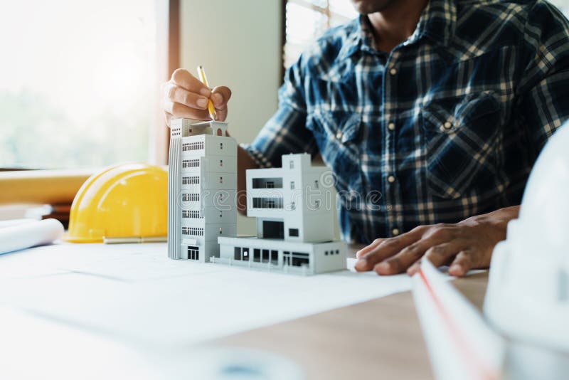 Engineers are Designing House Structures and Architectural Using ...