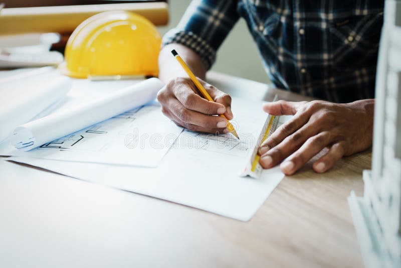 Engineers are Designing House Structures and Architectural Using ...