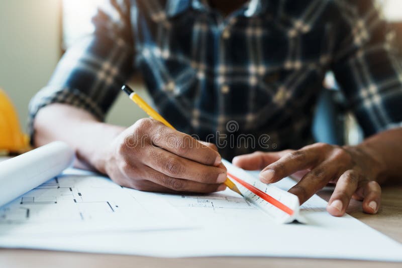 Engineers are Designing House Structures and Architectural Using ...