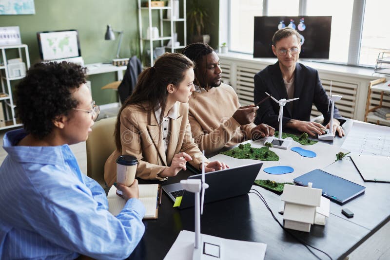 Engineers Developing Alternative Energy Project Stock Photo - Image of ...