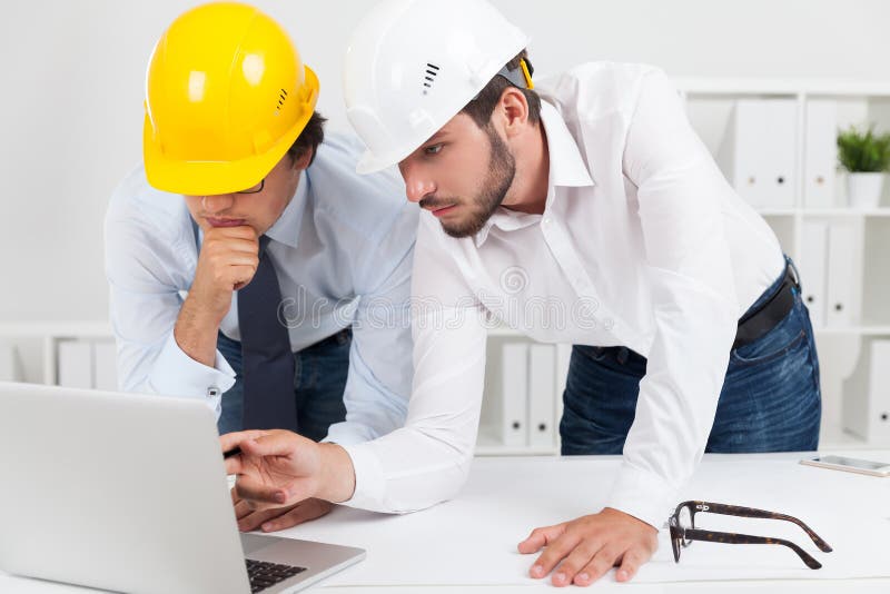 Engineers Developing Town Infrastructure Stock Image - Image of ...