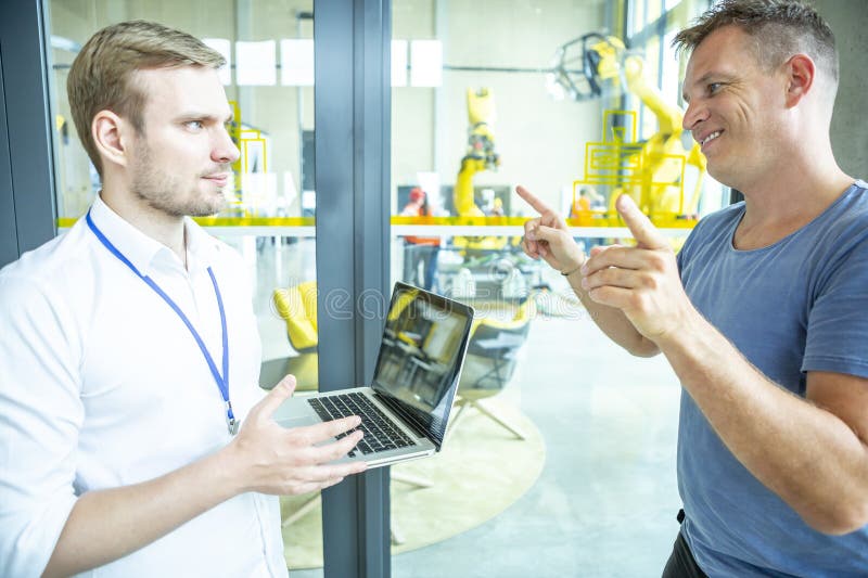 Industrial Robot Development Stock Image - Image of machine, software ...