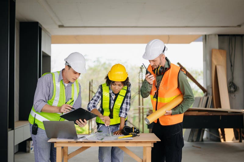 Engineers are Discussing Data Working and Laptop or Tablet with ...