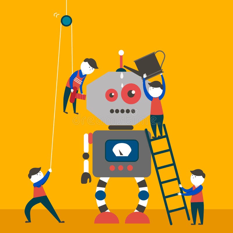 Robot Checking Stock Illustrations – 151 Robot Checking Stock ...