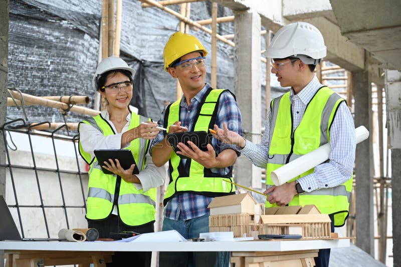 We are a Professional Team. Stock Photo - Image of architecture ...