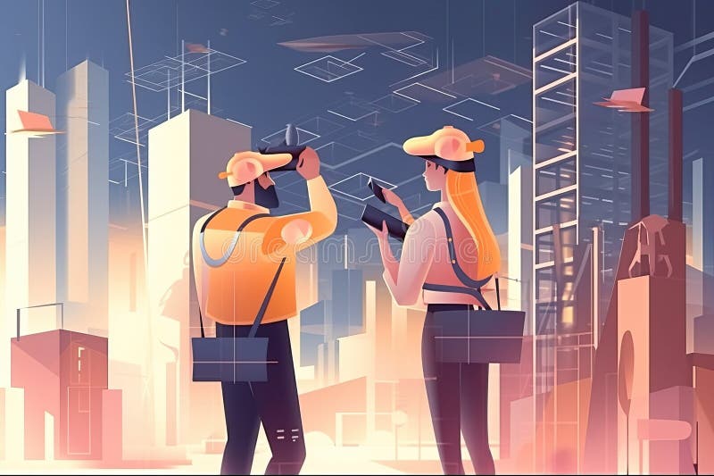 Civil Engineer Painting Stock Illustrations – 64 Civil Engineer ...