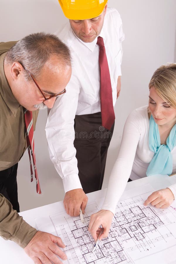 Engineers at the meeting stock photo. Image of boss, civil - 6017396