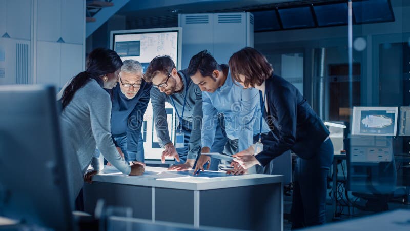 Engineers Meeting in Technology Research Laboratory: Engineers ...