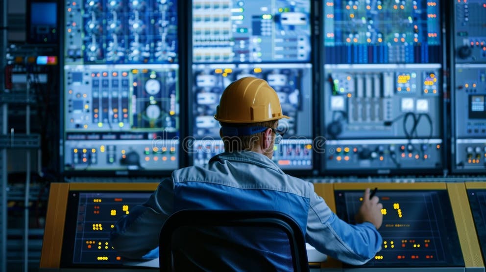 The Engineers Monitor for Any Potential Issues or Anomalies Making Note ...