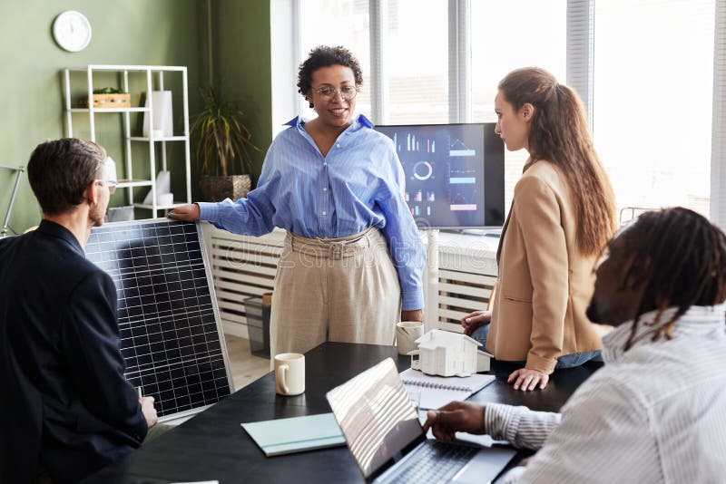 Engineers Planning Alternative Energy Project Stock Photo - Image of ...