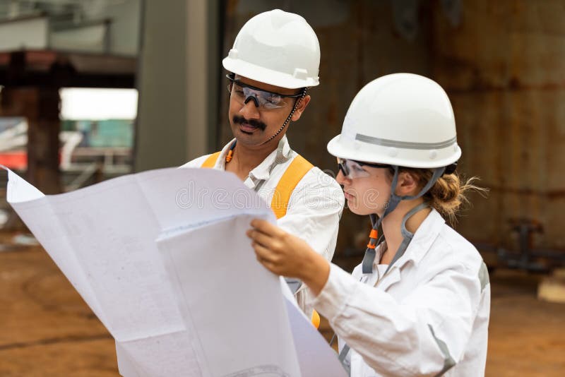 Shipbuilding Engineers Introducing New Solution in a Shipyard Stock ...