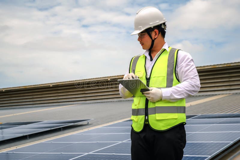 Engineers or Specialist Technicians Check the Quality of Installing ...