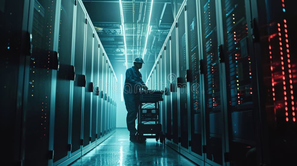 Engineers and it Specialists Install New Hardware on Pushcarts ...