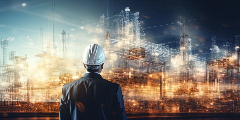 Engineers are Standing in Front of a Building Under Construction ...