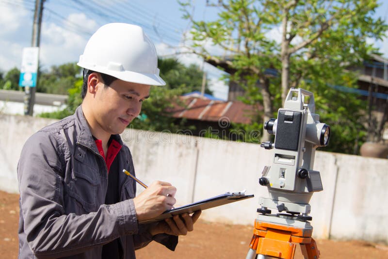 Engineers survey stock image. Image of mensuration, ground - 62097241