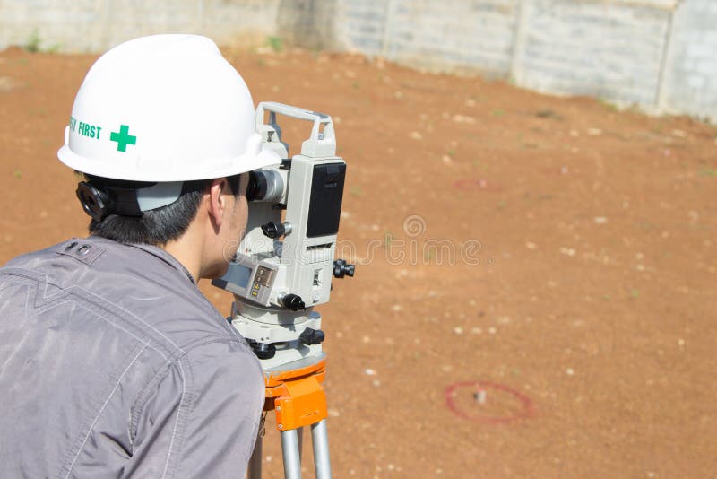 Engineers survey stock image. Image of optical, examination - 62097479