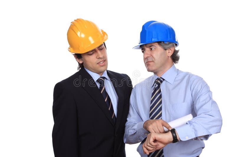 Engineers talking stock photo. Image of talking, engineers - 5851918