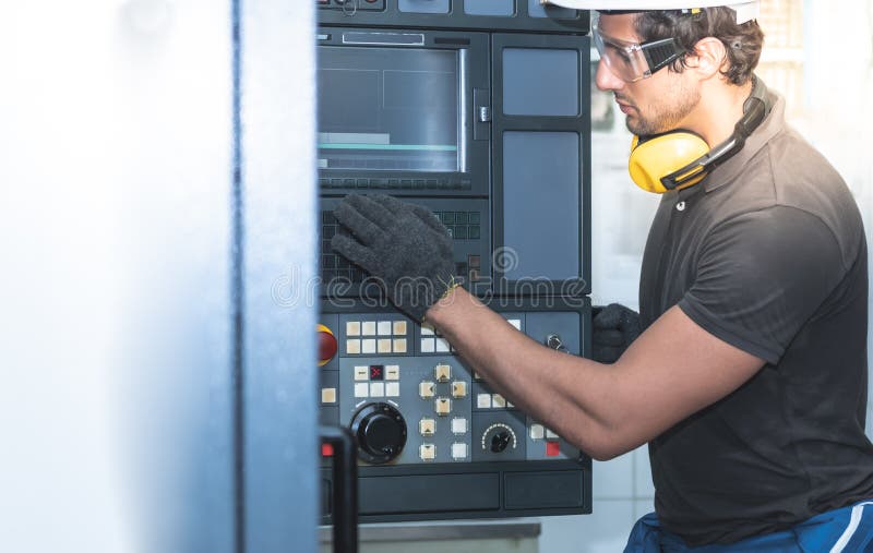 Engineers, Technicians Caucasian Man is Setting Up the System of the ...