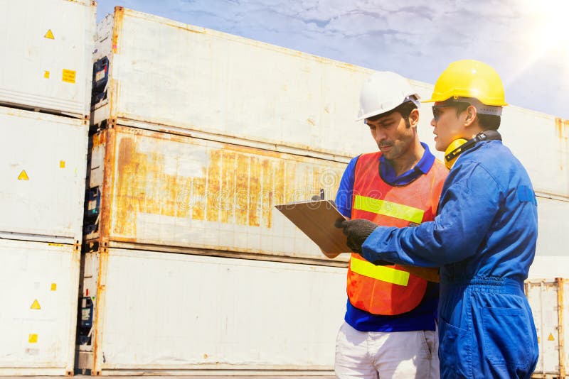 Engineers, Technicians and Workers Work Together To Inspect Outdoor ...