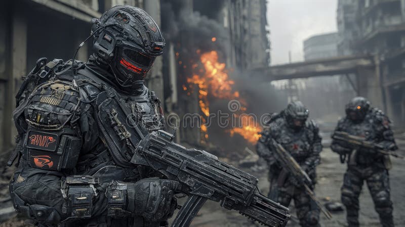 Engineers Test Advanced Battle Suits in Urban Environment Futuristic ...