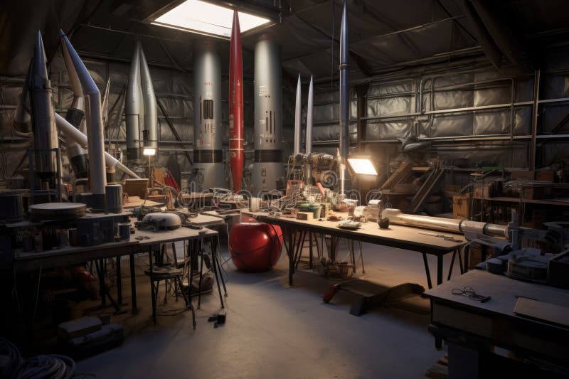 Engineers Tools for Reusable Rocket Inspection Stock Photo - Image of ...