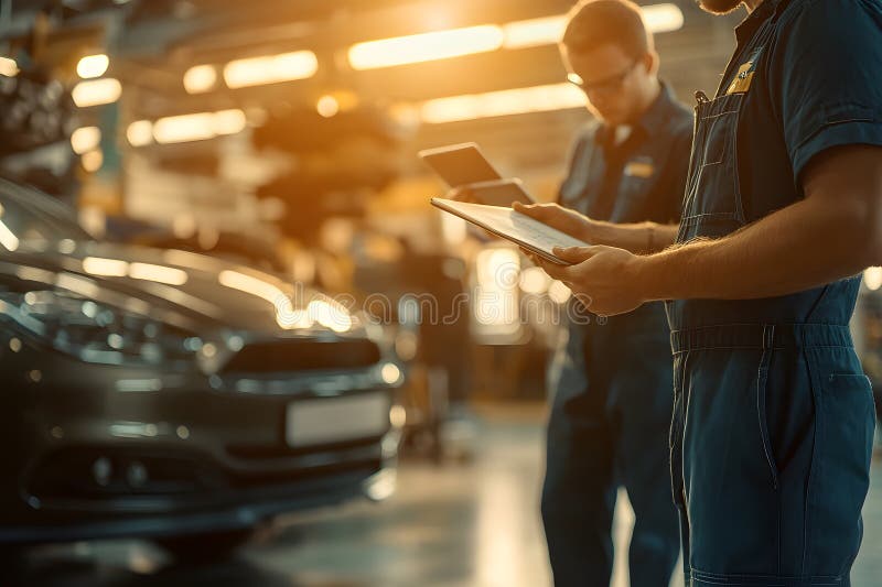 Engineers in Uniform Conducting Inspection and Recording on Digital ...
