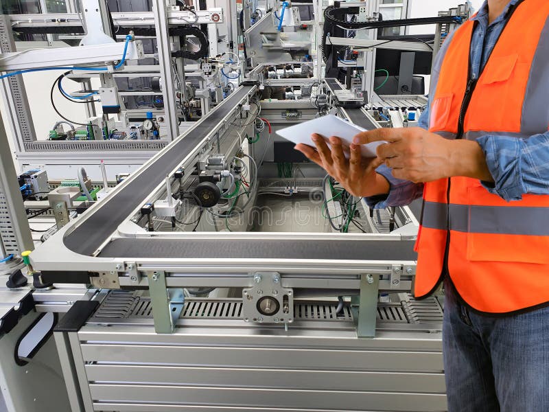 Engineers Use Technology To Control Production Machinery in Industrial ...