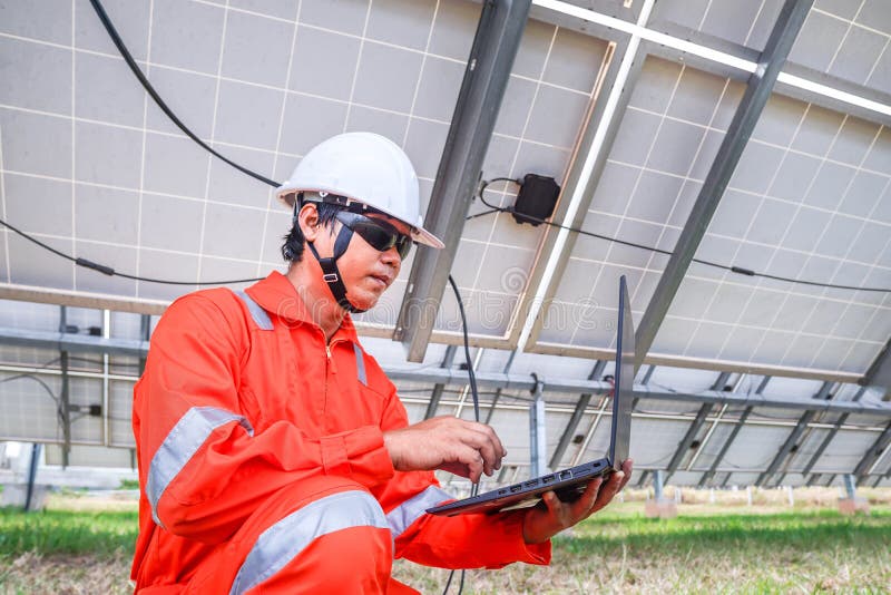 Engineers Used a Tool for Checking the Performance of the Solar Panel ...