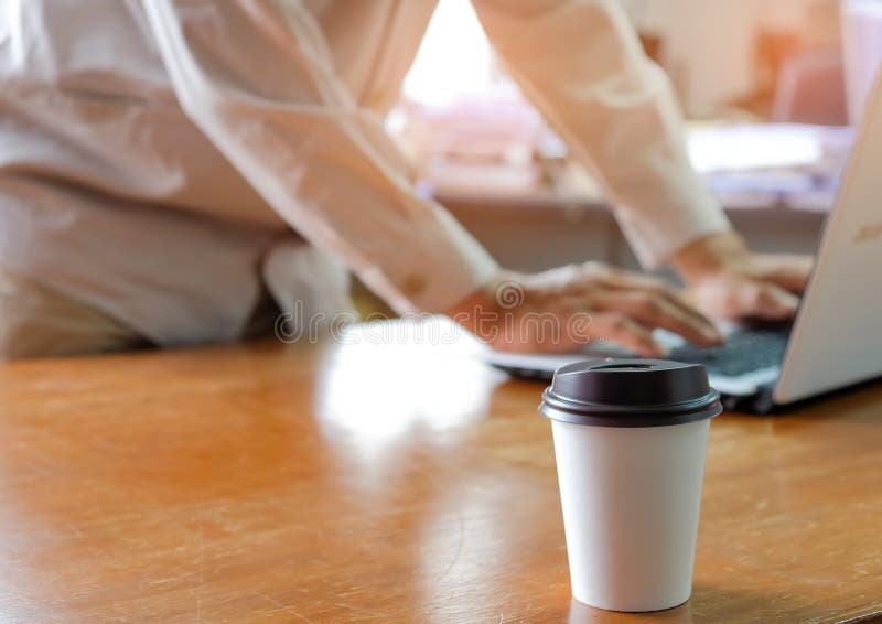 Engineers Using the Laptop Computer in Office. Stock Image - Image of ...