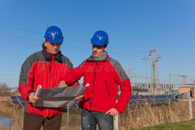 Engineers at Work stock image. Image of looking, foreman - 17986857