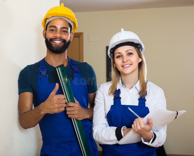 Engineers at the work stock photo. Image of level, construction - 66189946