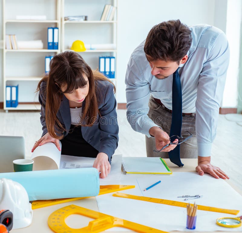 Engineers Working on New Project Stock Photo - Image of employee ...