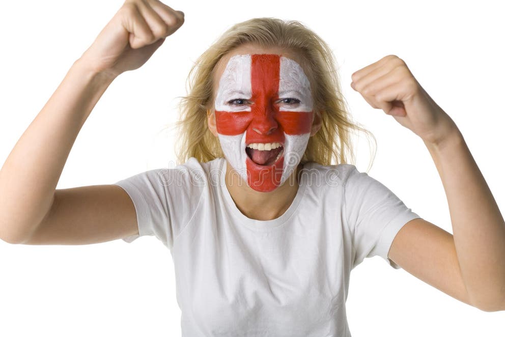 England! stock photo. Image of kibitz, encourager, paint - 3187480