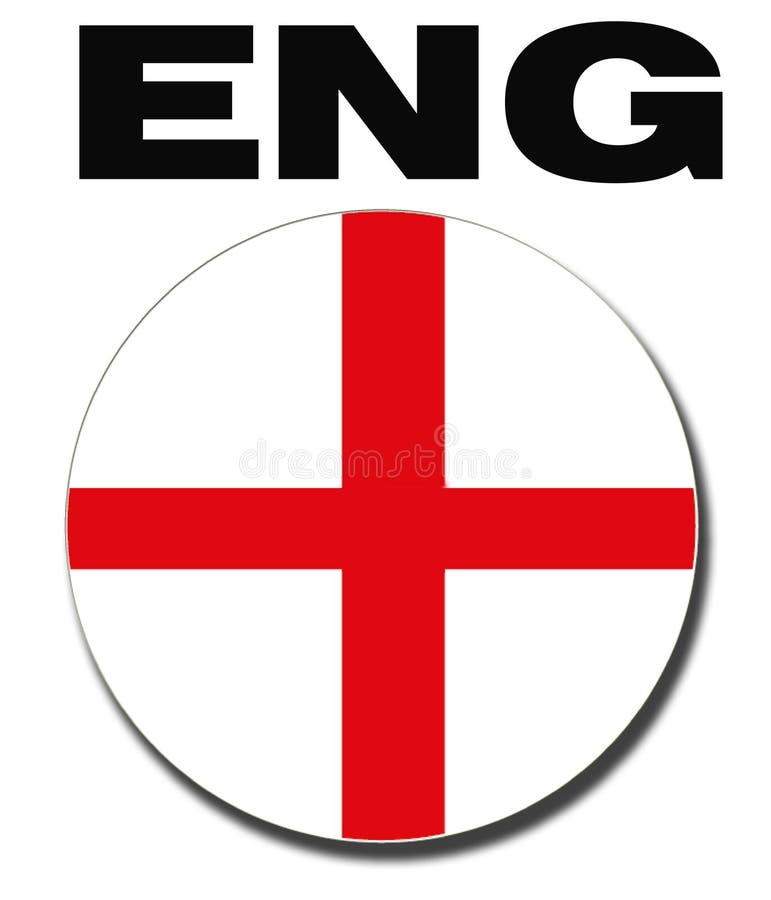 England circle flag design stock illustration. Illustration of 2021 ...