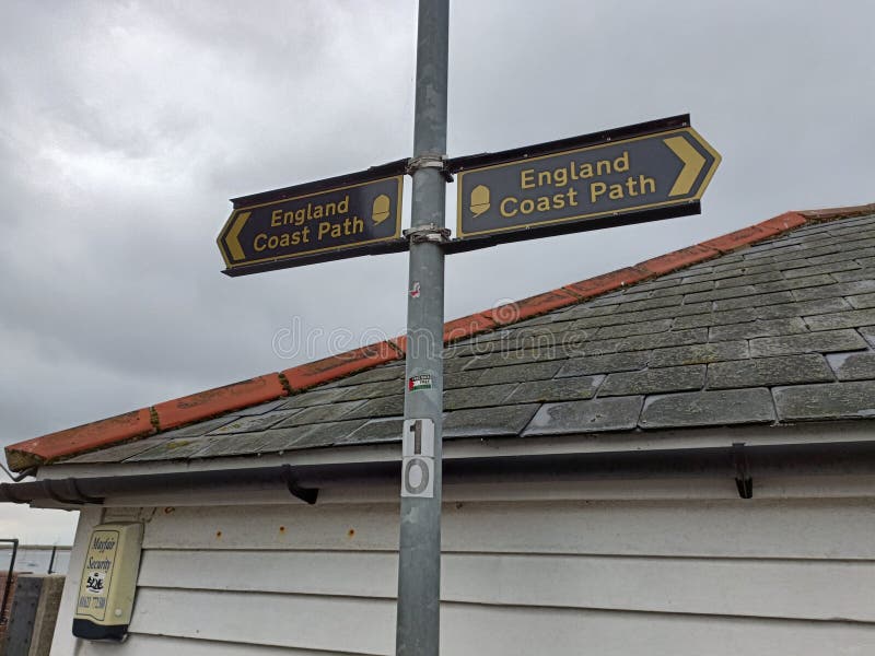 England Coast Path signage stock photo. Image of coast - 337918636