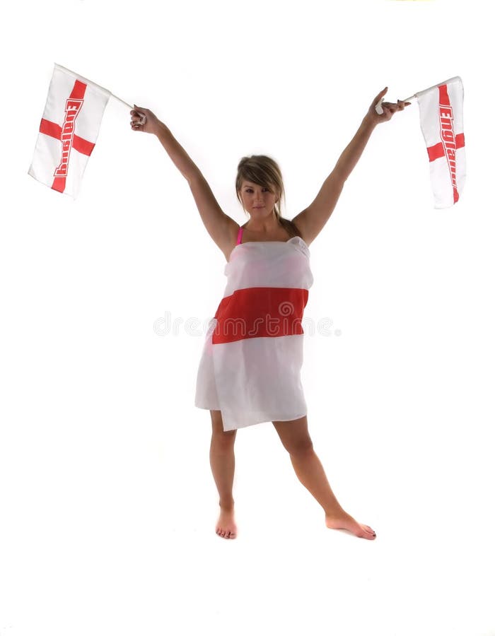 England Fan 2 stock image. Image of cross, sport, soccer - 60023155