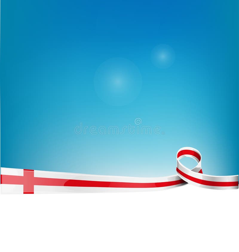 England Flag on Blue Background Stock Vector - Illustration of national ...