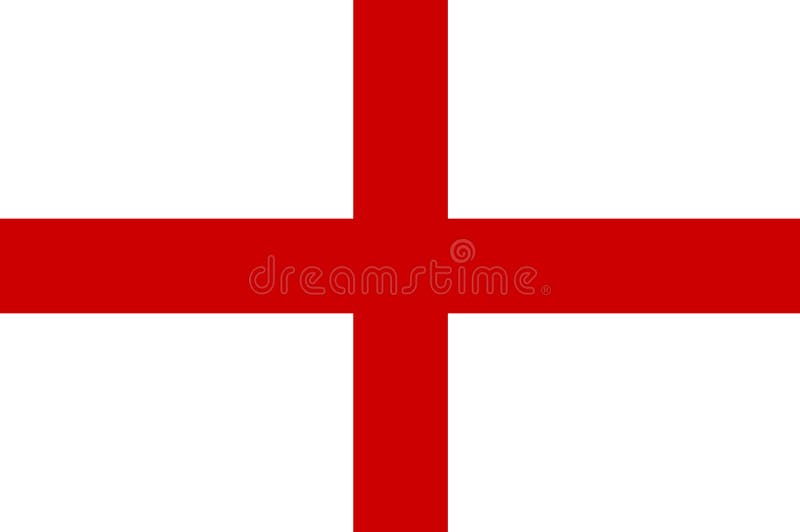 England Flag Standard Shape and Color Stock Vector - Illustration of ...