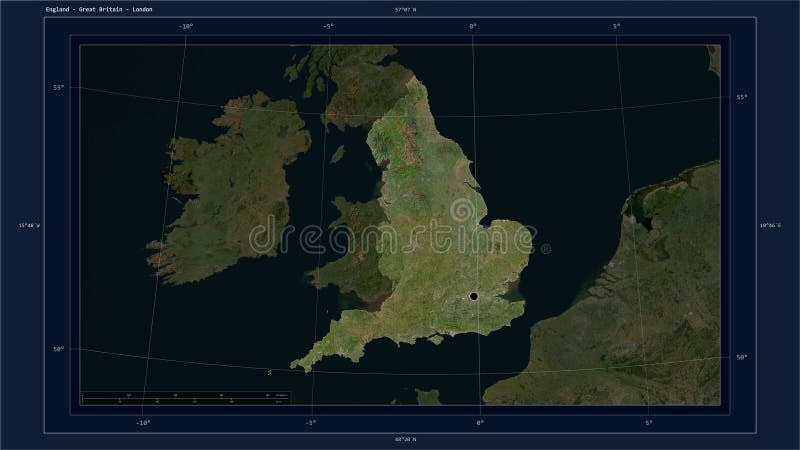 England - Great Britain Highlighted - Composition. Low-res Satel Stock ...
