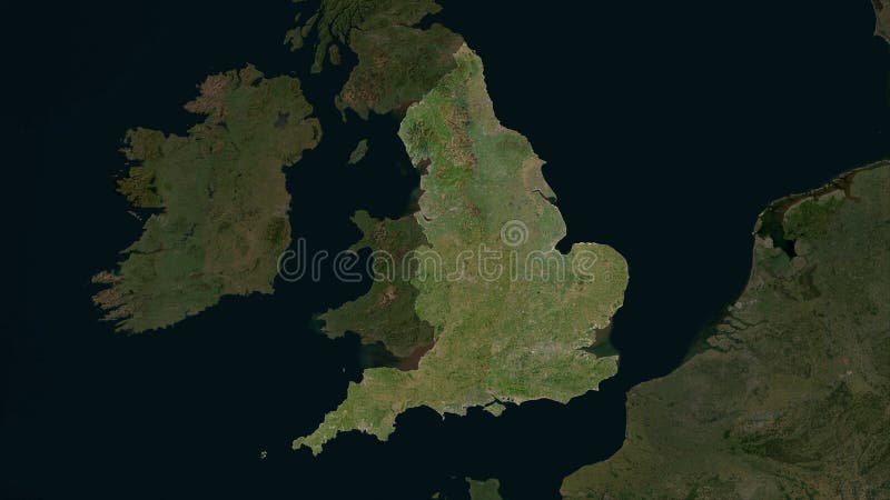 England - Great Britain Highlighted. Low-res Satellite Stock ...