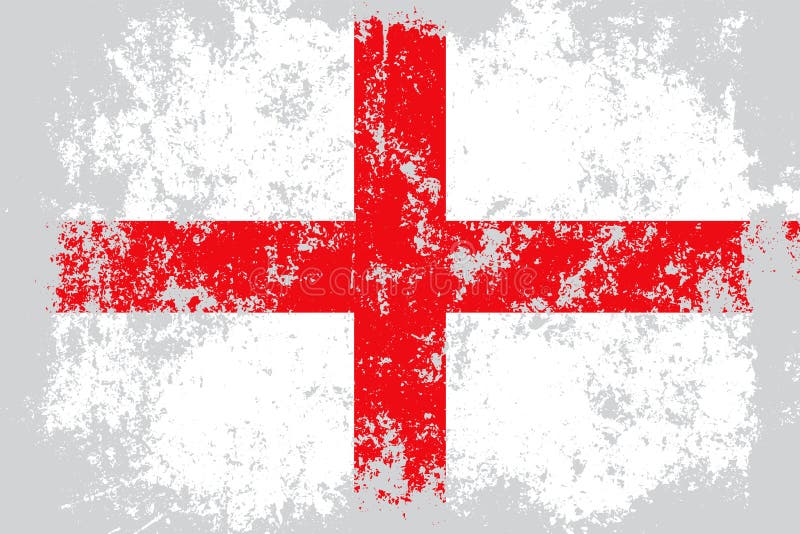 England Grunge, Old, Scratched Style Flag Stock Vector - Illustration ...