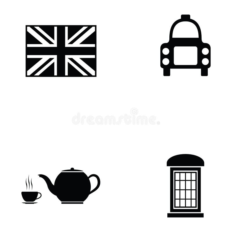 England icon set stock vector. Illustration of icon - 102208516