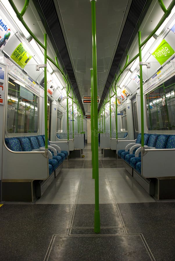 ENGLAND, LONDON - DECEMBER 7, 2008: the Interior of the Car of T ...