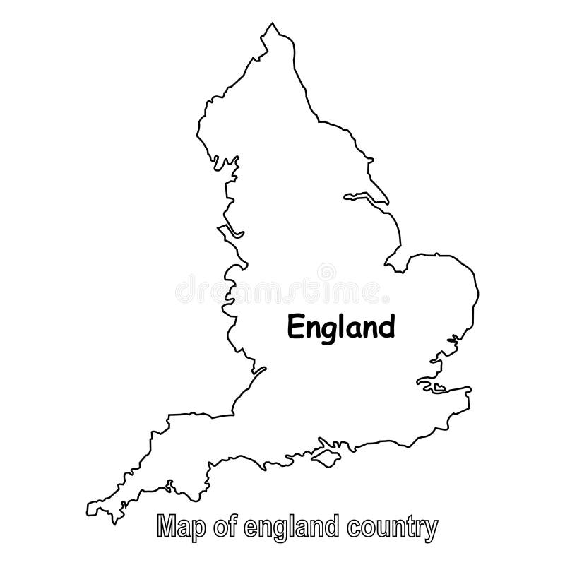 England map icon stock vector. Illustration of graphic - 285184615