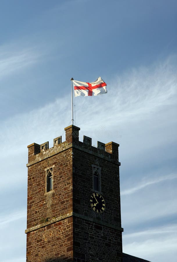 English Church Flying St George Flag Stock Photos - Free & Royalty-Free ...