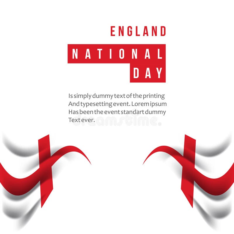 England National Day Vector Template Design Illustration Stock Vector ...